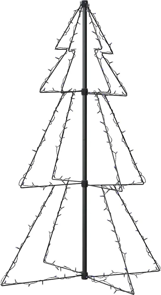 Vánoční stromek kužel 160 LED diod dovnitř i ven 78 x 120 cm 328567