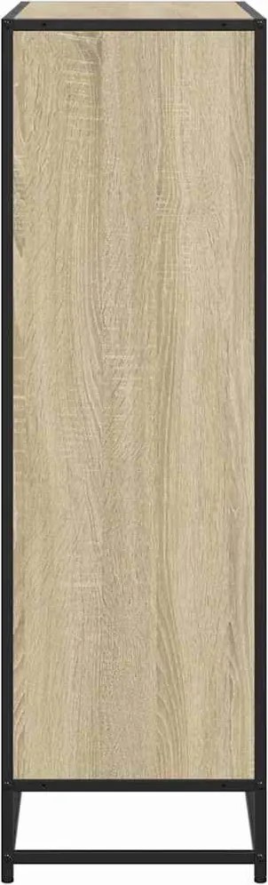 Knihovna dub sonoma 97,5 x 33 x 107,5 cm kompozitní dřevo a kov 3300861