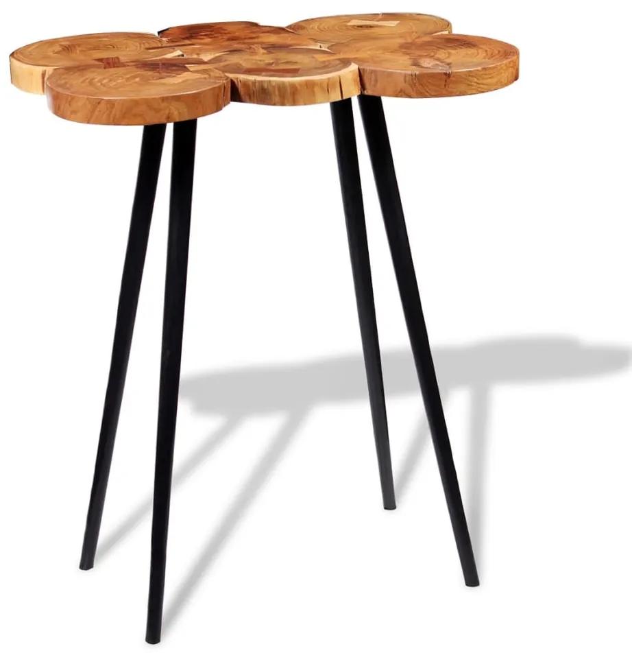 243959 vidaXL Barový stůl ze špalku masivního akáciového dřeva 90x60x110cm