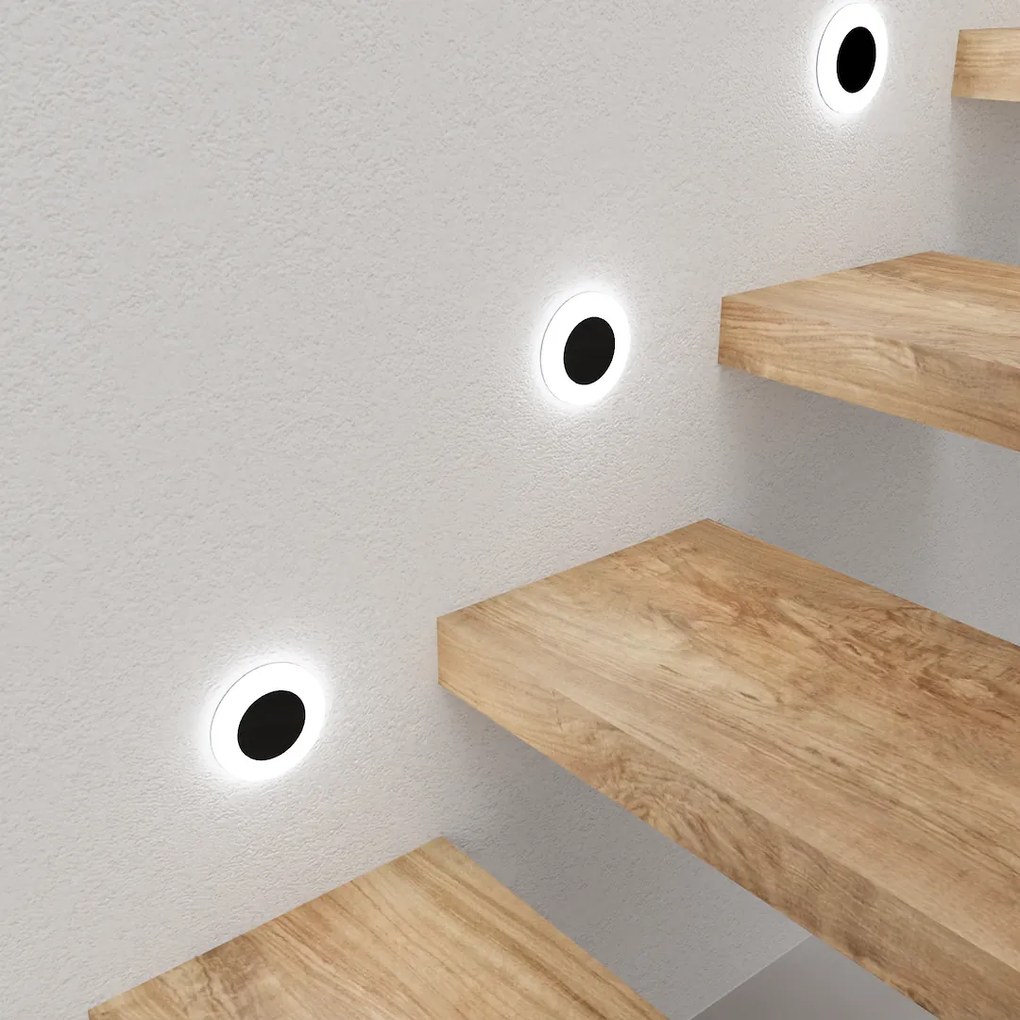 Schodišťové LED svítidlo Oti, 1x LED 0,6w, 4000k, b