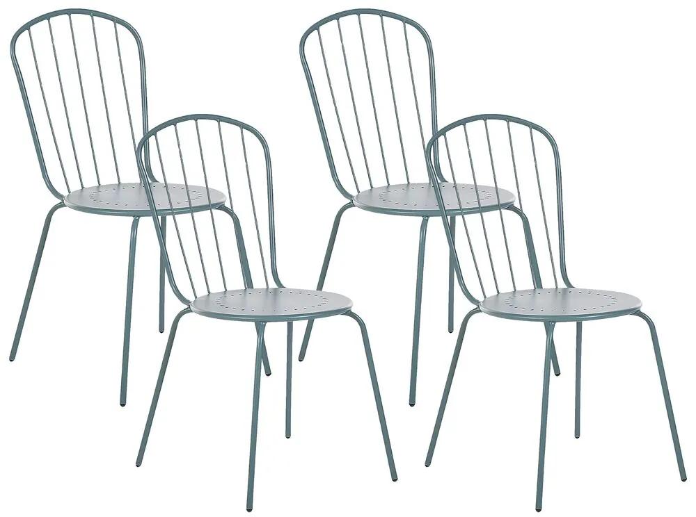 Set 4 ks zahradních židlí Chewy (modrá). 1078269