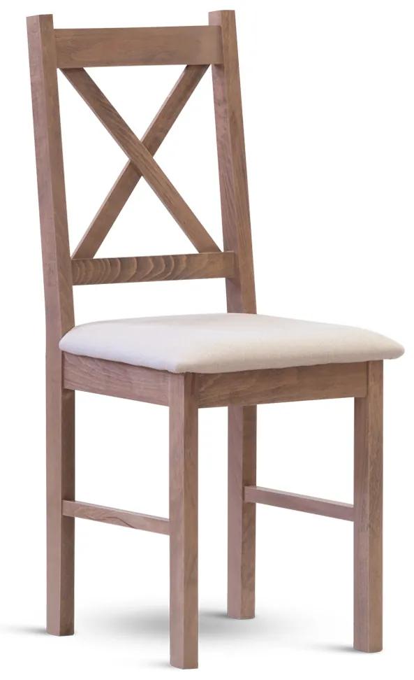 Stima Židle TERA s čalouněným sedákem Odstín: Dub Vintage, Látky: LUIS grigio 17