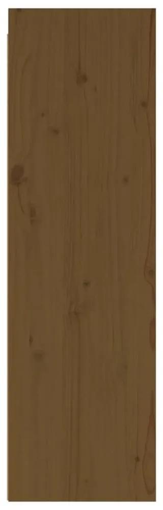 Petromila Nástěnná skříňka medově hnědá 30 x 30 x 100 cm masivní borovice