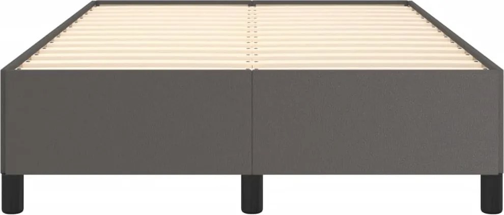 Rám postele bez matrace šedý 120x190 cm umělá kůže 3269649