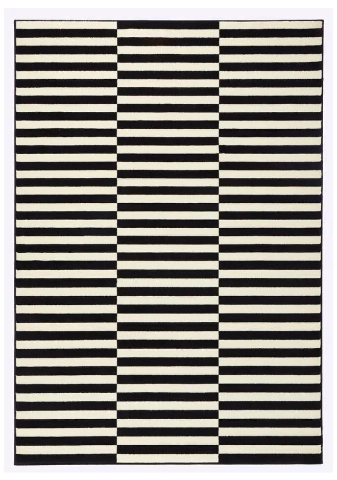 Černo-bílý koberec Hanse Home Gloria Panel, 80 x 150 cm