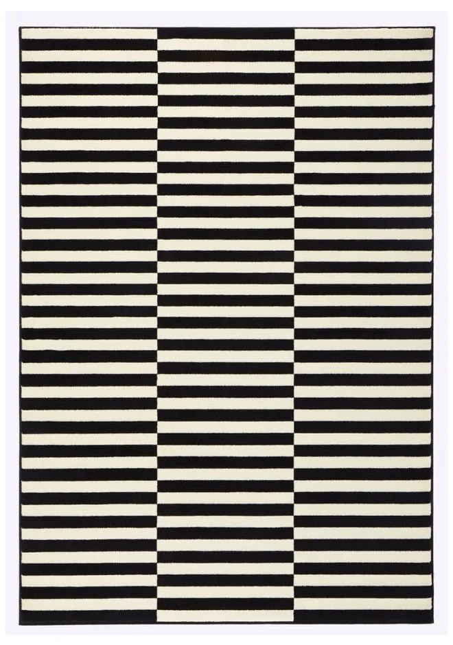 Černo-bílý koberec Hanse Home Gloria Panel, 160 x 230 cm