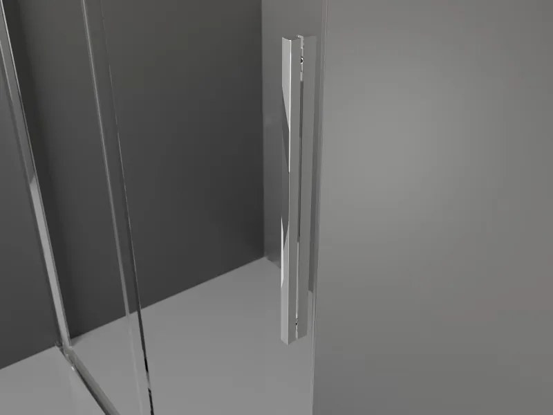 Mexen Velar L, sprchový kout s posuvnými dveřmi 100 x 75 cm, 8mm sklo námraza, chromová, 871-100-075-33-01