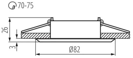 Podhledové svítidlo Kanlux EVIT CT-DTO50-AL hliník 18561