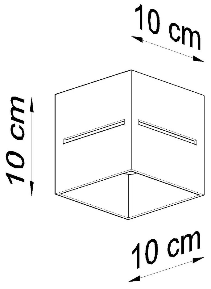 Sollux Lighting Stropní svítidlo LOBO Černá