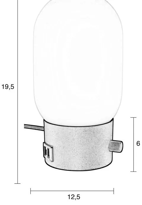 Stolní lampa s černým podstavcem Zuiver Urban
