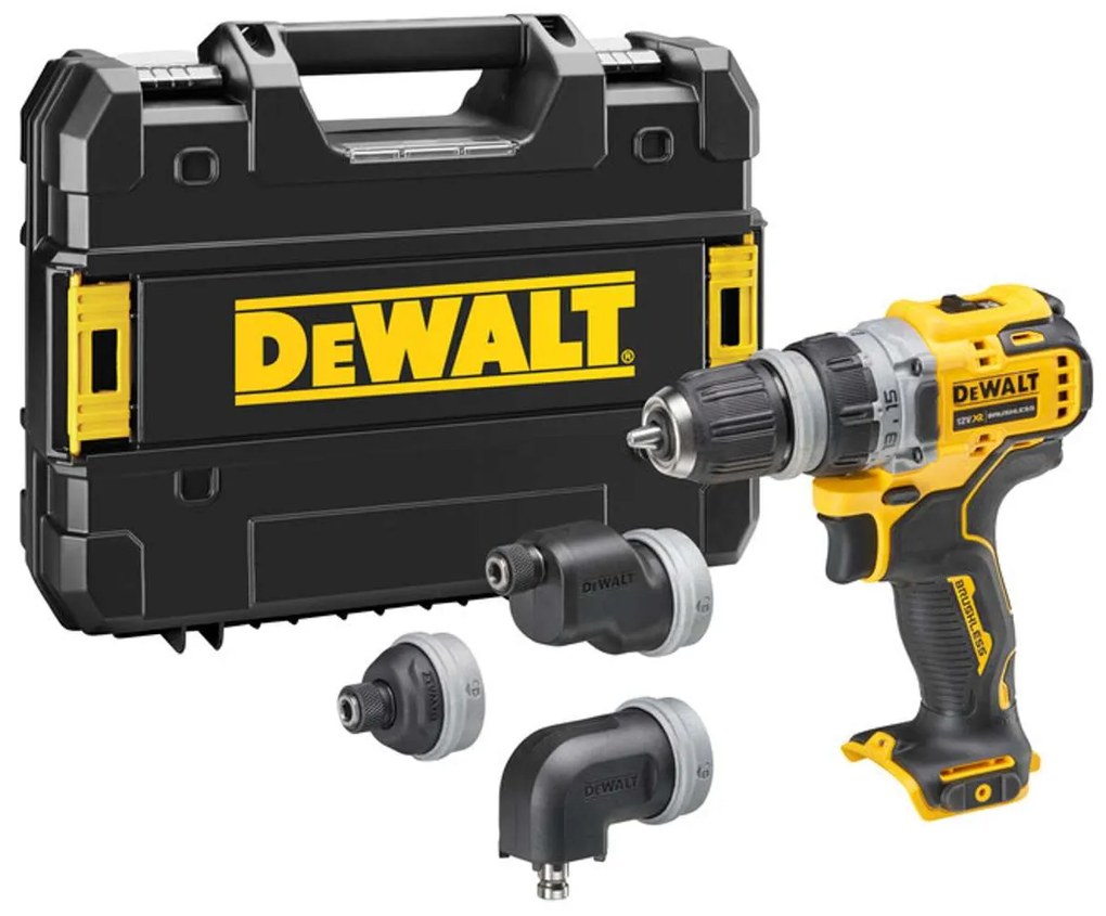 DeWALT Nářadí - 12V AKU vrtačka 4v1, bez baterie a nabíječky DCD703NT