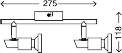 Briloner 2991-022 - LED Bodové svítidlo COOL 2xGU10/3W/230V