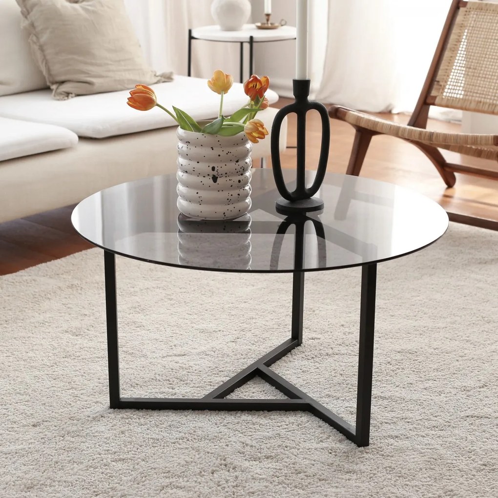 Konferenční stolek Sloan 75 cm černý