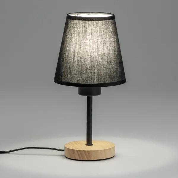 Brilagi - Stolní lampa NUBILA WOOD 1xE27/25W/230V dub/černá