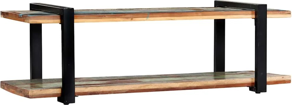 TV stolek 130 x 40 x 40 cm masivní recyklované dřevo 247884