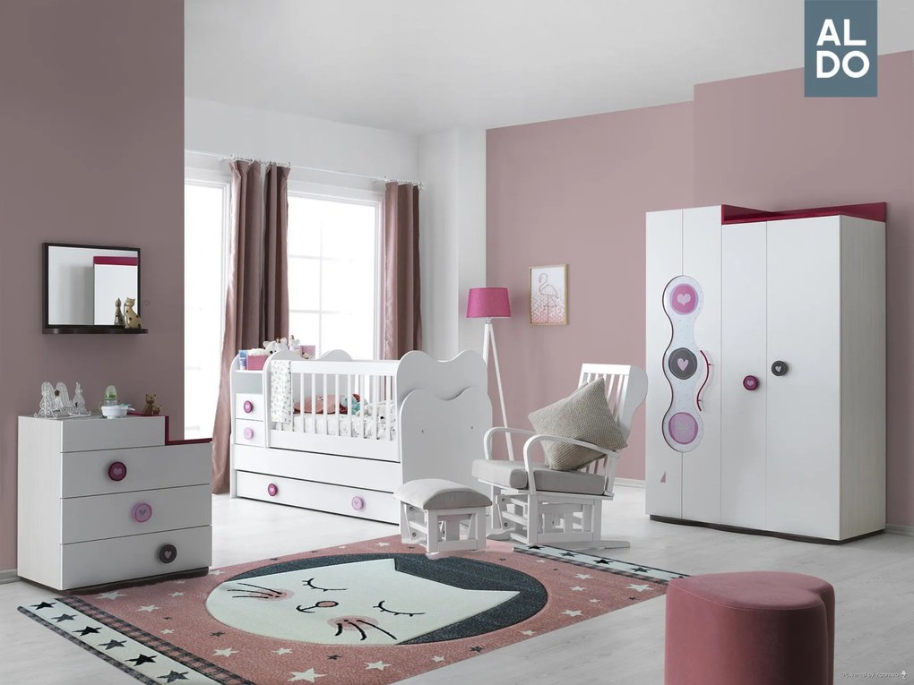 Berfin Dywany Dětský kusový koberec Smart Kids 22412 Pink - 140x190 cm