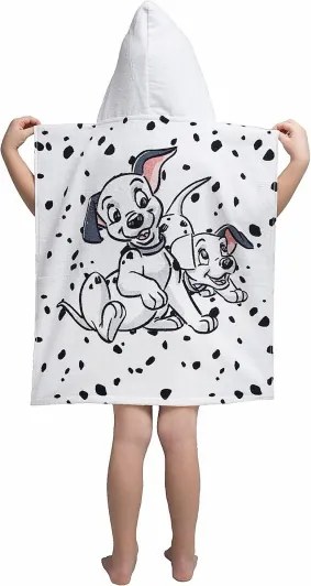 Jerry Fabrics dětské pončo 101 Dalmatians 03 50x115 cm