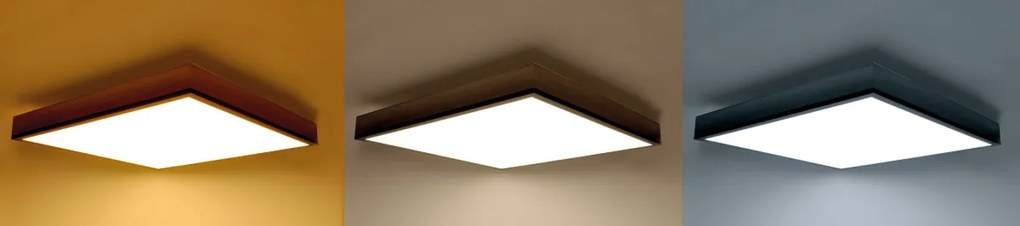 Solight LED stropní osvětlení dekor dřeva, 3000lm, 40W, 45x45cm