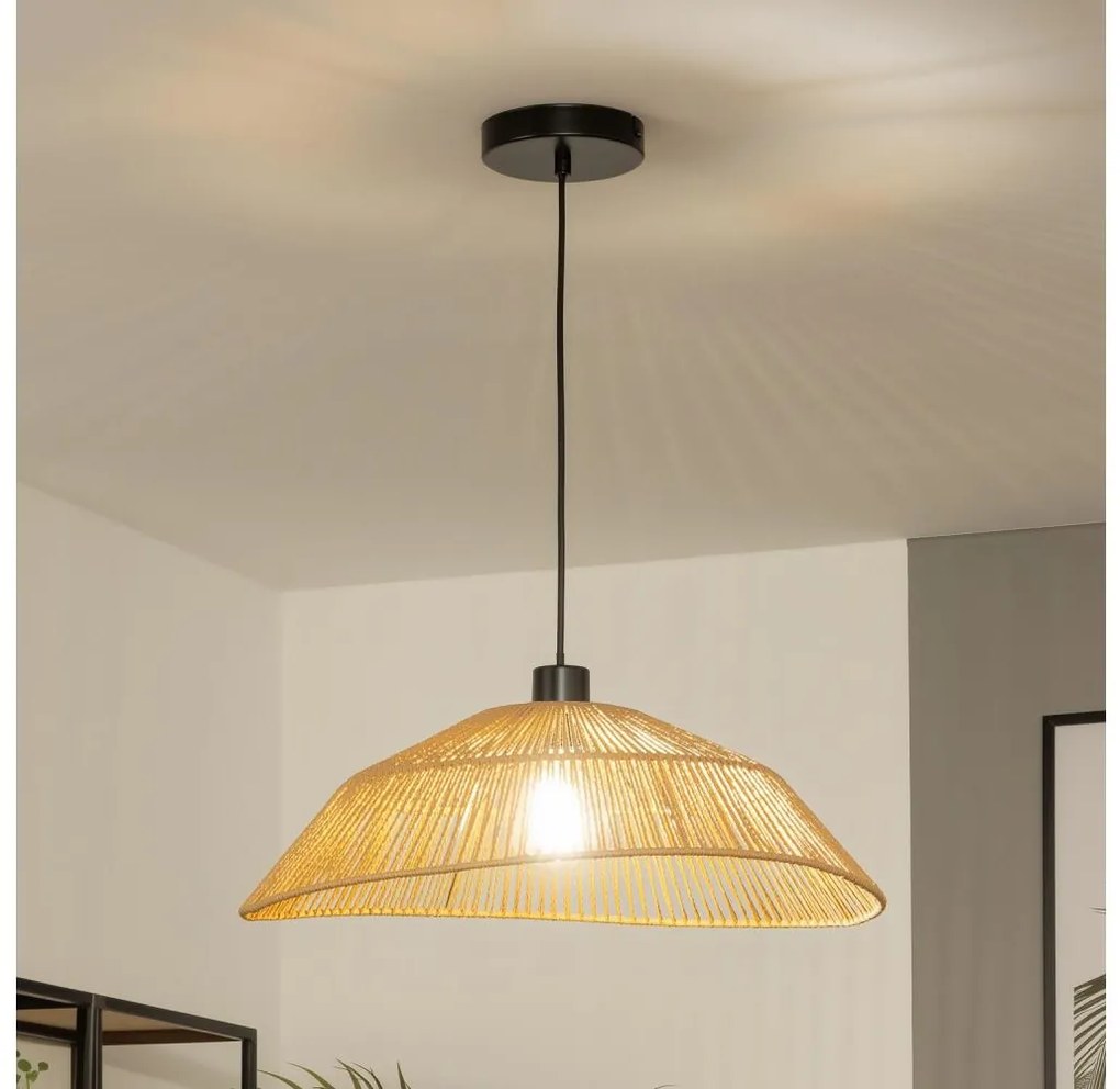Brilagi - LED Lustr na lanku CERIA BOHO 1xE27/40W/230V pr. 50 cm hnědá