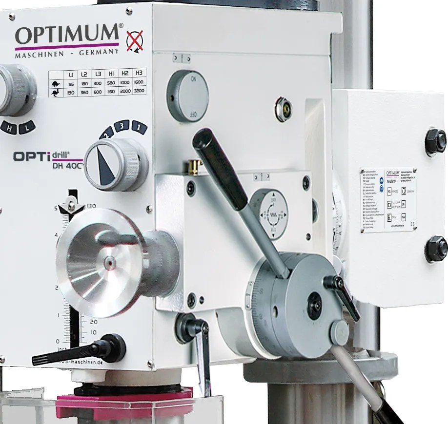 OPTIMUM Sloupová převodová vrtačka Převodová vrtačka OPTIdrill DH 40 CTP