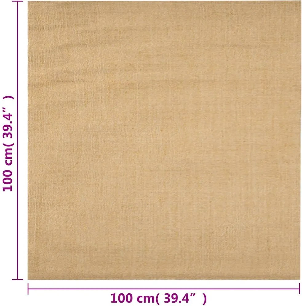 Koberec přírodní sisal 100 x 100 cm 136310