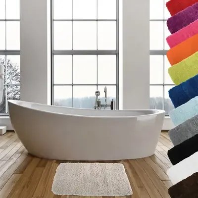MSV MICROFIBER béžová / Koupelnová předložka / 50 x 70 cm / polyester