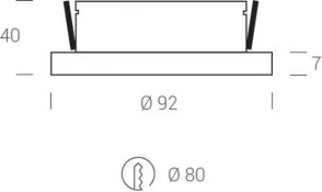 Zápustné LED svítidlo LED2 STATIC bílé 7W 3000K 2050131