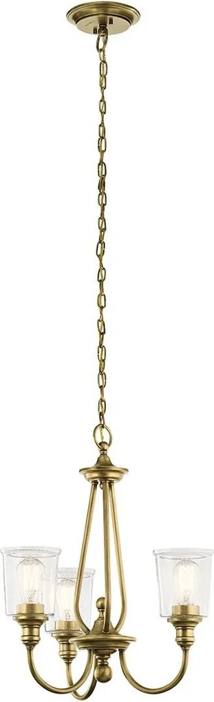 Elstead Waverly tříramenný lustr Mosaz 56 cm 3x E27