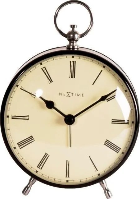 Designový stolní budík 5197zw Nextime Charles 18cm