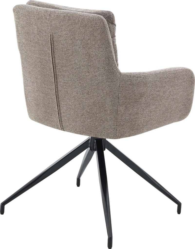 Sada 2 jídelních židlí Somers látka – taupe