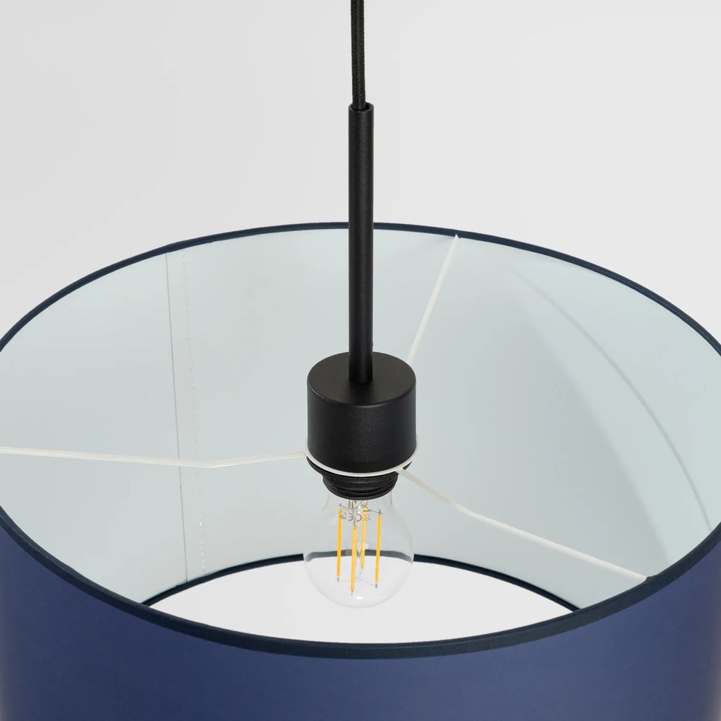 Sollux Lighting Závěsná lampa NEVIA tmavě modrá