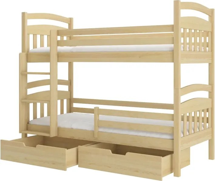 Dvoulůžková patrová postel ADA 200x90