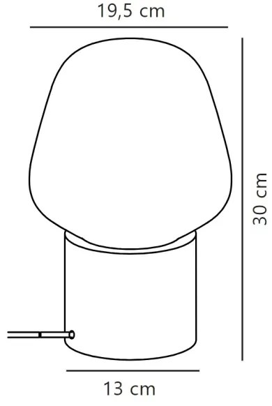 Nordlux - Stolní lampa CHRISTINA 1xE27/25W/230V gumovník
