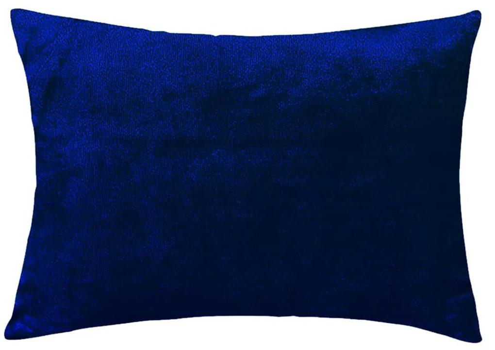 XPOSE ® Mikroplyšový povlak na polštář - tmavě modrá 40x60 cm