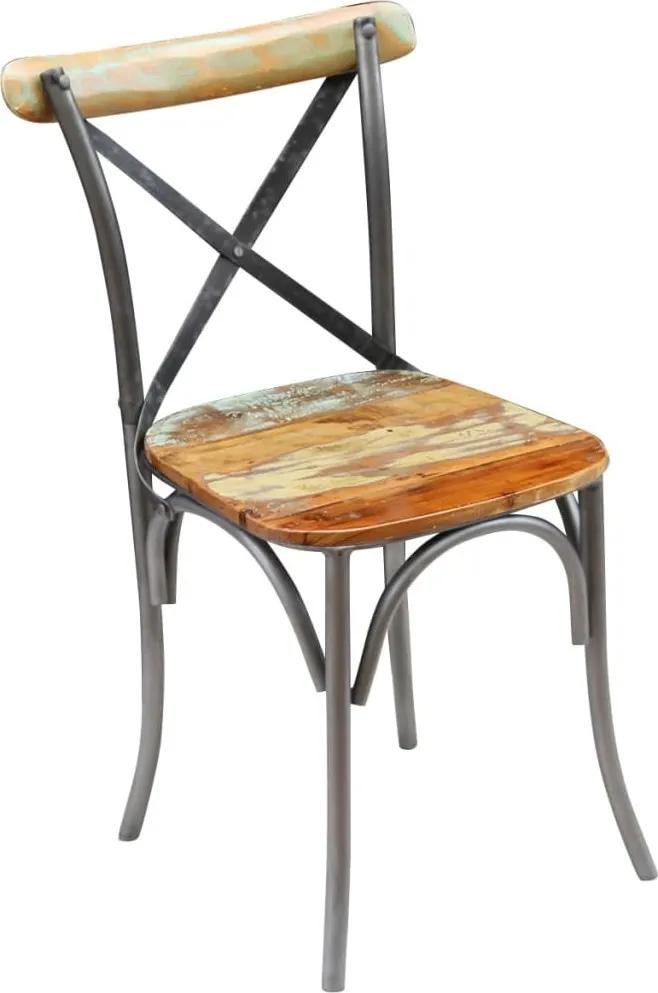 vidaXL Jídelní židle 4 ks masivní recyklované dřevo [274395]