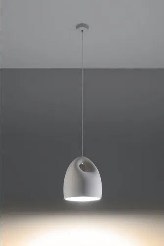 Závěsné svítidlo SOLLUX Bukano E27 1x60W bez zdroje keramika bílá SL.0842