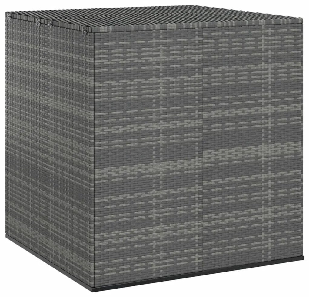 Zahradní úložný box PE ratan 100 x 97,5 x 104 cm šedý 317228