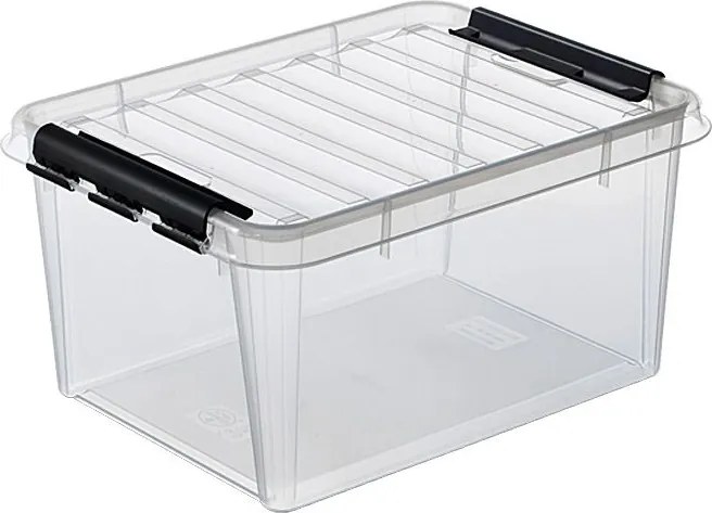 Smartstore Classic Box s víkem, 40 × 30 × 18 cm, 14 l, transparentní