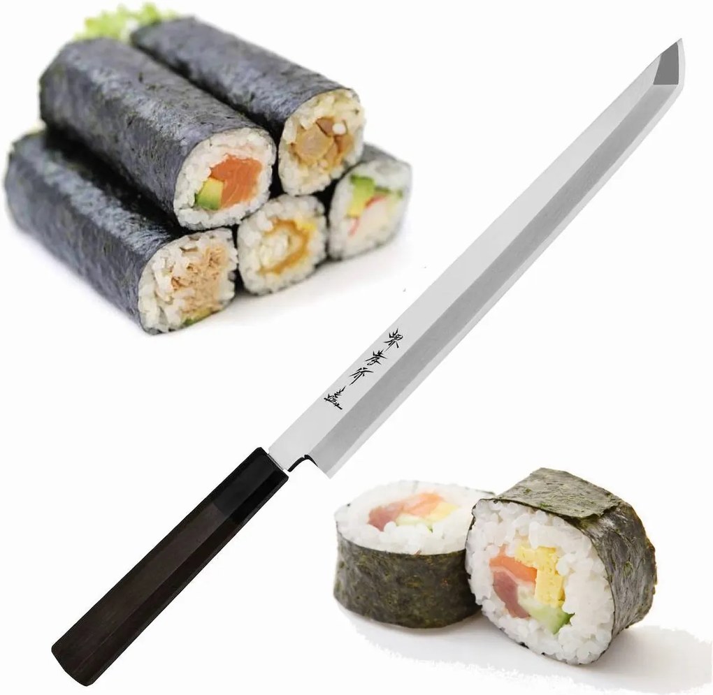 Sakai Takayuki Silver#3 Japonský Nůž na sushi a filetování Sakimaru 27 cm