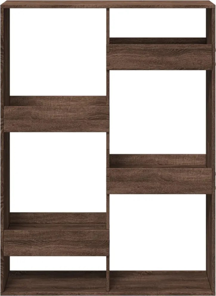 Dělicí stěna hnědý dub 100 x 33 x 135 cm kompozitní dřevo 3309561