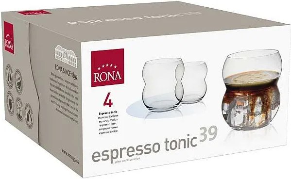 Rona sklenice Espresso tonic 395 ml 4 ks