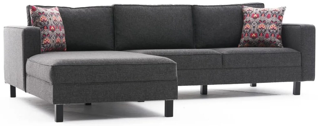 Hanah Home Pohovka KALE antracit levý roh 825BLC2719