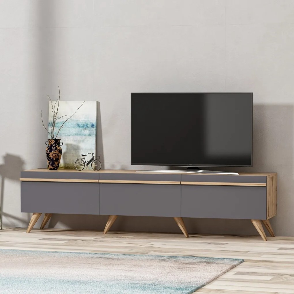 TV stolek AMSTERDAM 180 cm antracitový