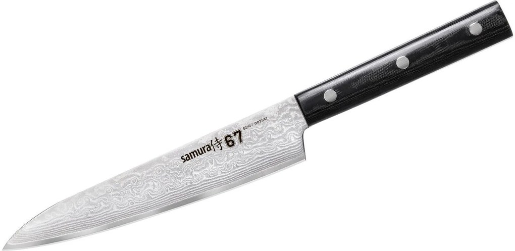 Kuchyňský nůž samura damascus 67 univerzální kuchyňský nůž 15 cm