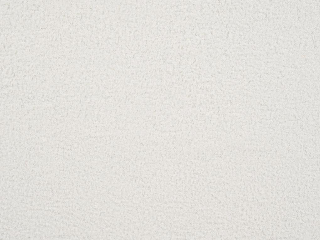Buklé taburet bílý APRICA Beliani