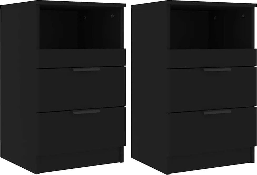 vidaXL Noční stolky 2 ks kompozitní dřevo [856845] Barva: Staré dřevo