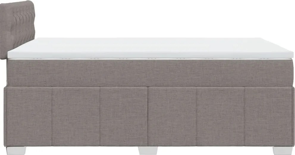 Box spring postel s matrací taupe 120x190 cm textil 3289318
