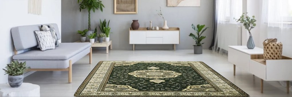 Berfin Dywany, Kusový koberec Anatolia 5328 Y (Green), 300x400, zelená, kancelář
