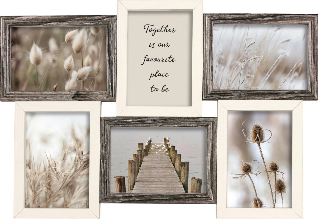 XXXLutz RÁM NA OBRAZOVÉ KOLÁŽE, 6 foto 10 cm x 15 cm - Fotorámečky na více fotek - 0043420678