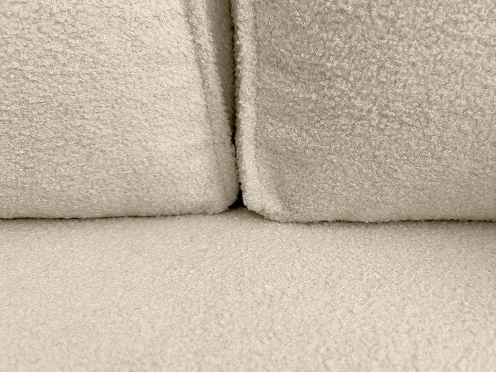 Rozkládací oboustranná sedací souprava do L SMART BOUCLE 232x143 cm, krémová